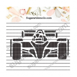 Formula One racing car cookie stencil NB700217