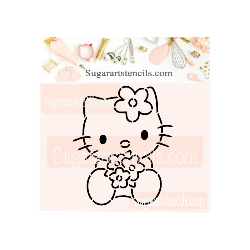 Hello Kitty Stencil