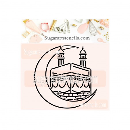 Mecca Kaaba PYO cookie stencil RD011 Islamic stencil Eid Ramadan collection