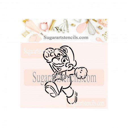 Super Mario Bros PYO cookie stencil PQ523