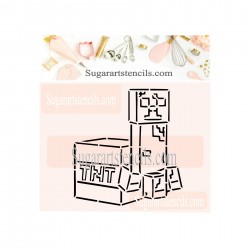 Minecraft PYO cookie stencil SC024