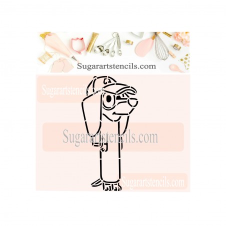 Bluey friend Snickers PYO cookie stencil PQ1164