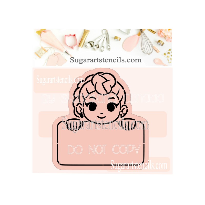 KPop Demon hunters character plaque Paint Your Own PYO cookie stencil VL093