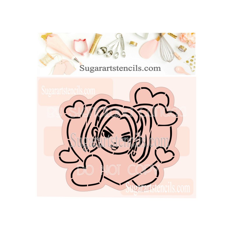 Valentine KPop Demon hunters character Paint Your Own PYO cookie ...