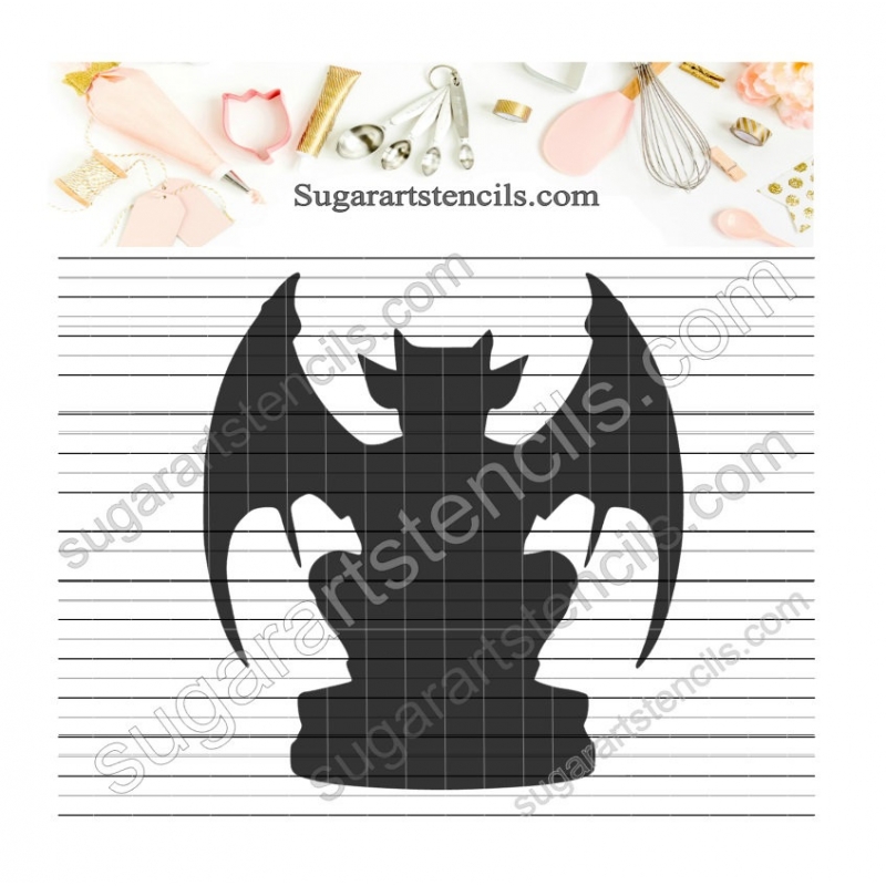 Halloween cookie stencil Gargoyle BTC100