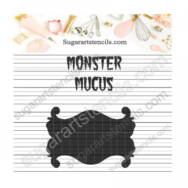 Potion label Monster Mucus cookie Stencil NB900821