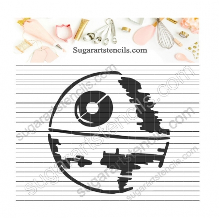 Star wars Death Star cookie Stencil NB1392