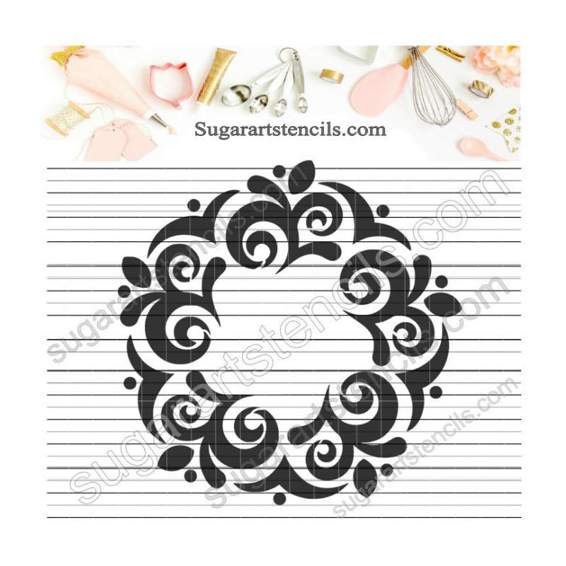 Monogram Cookie Stencil