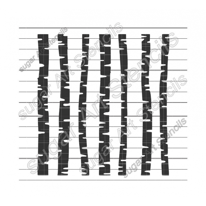 Birch tree stencil NB60041