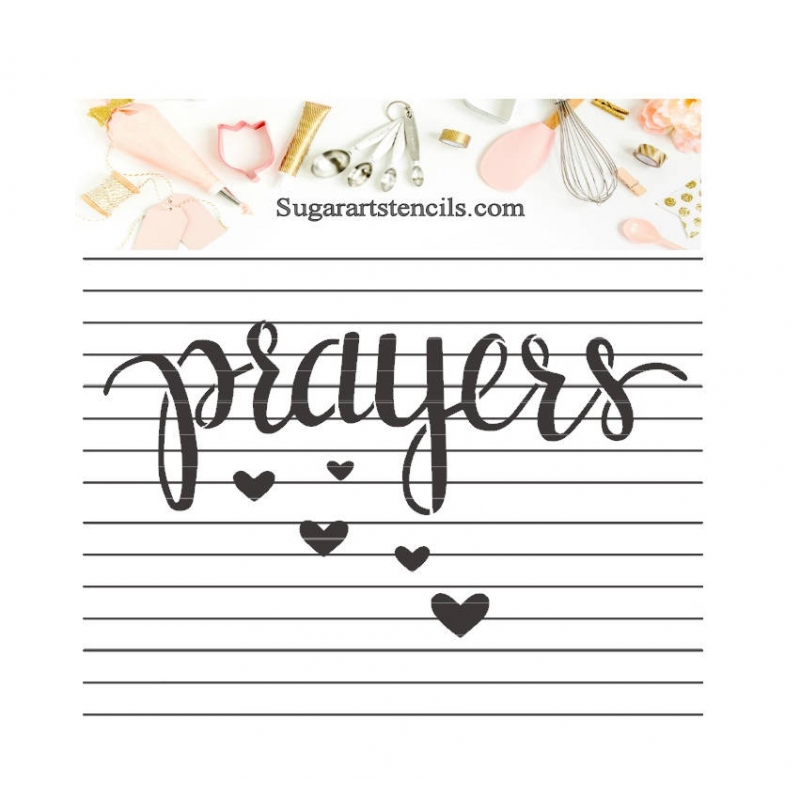 Cookie stencil prayers religious cookie decorating NB70065