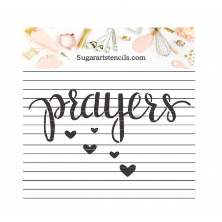 Cookie stencil prayers religious cookie decorating NB70065