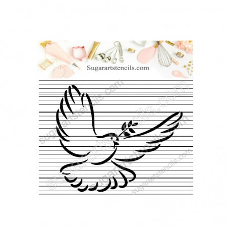 Dove cookie stencil First communion DC00144