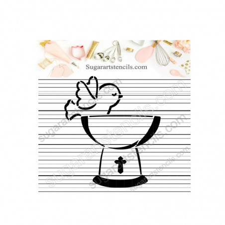 First Holy communion cookie stencil DC00121