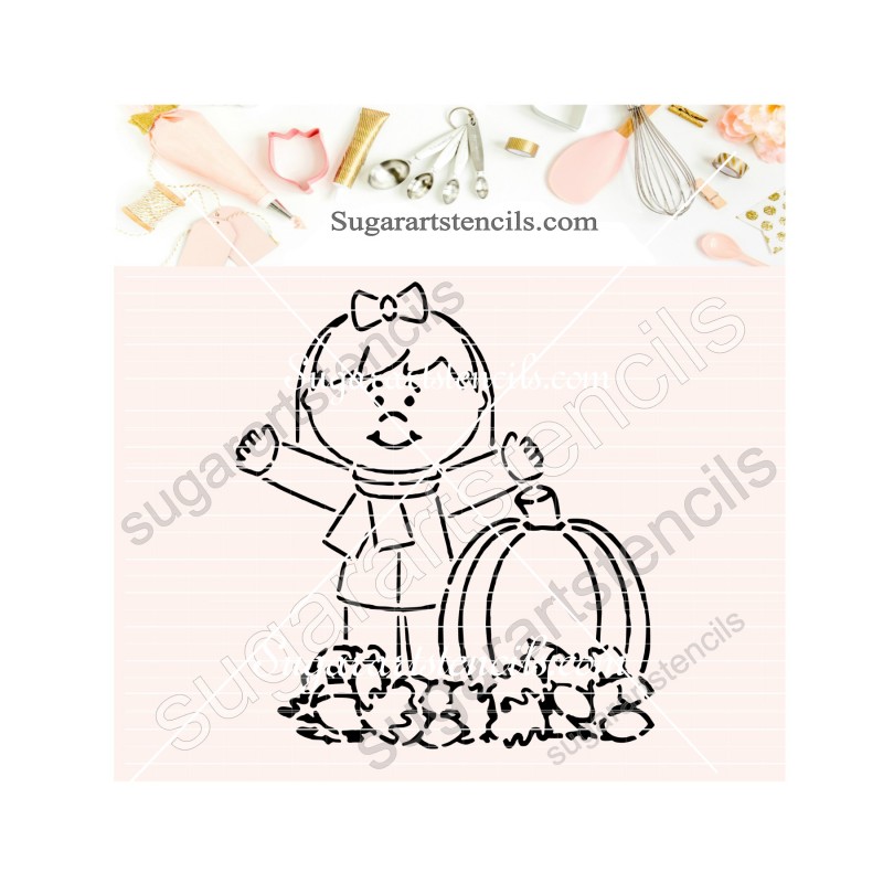 Fall PYO cookie Stencil SA0060