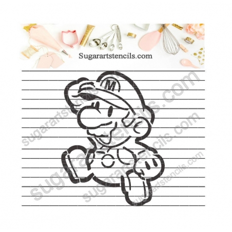 PYO Cookie stencil Mario Bros NB700279