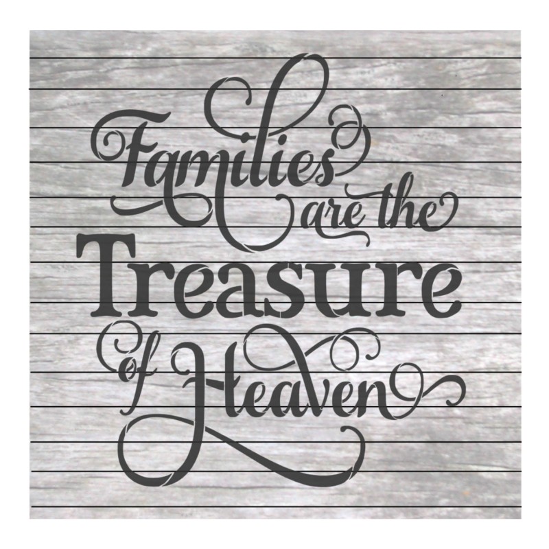 Family words painting stencil CFT10