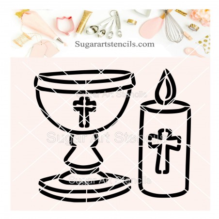 First communion PYO cookie Stencil SV57