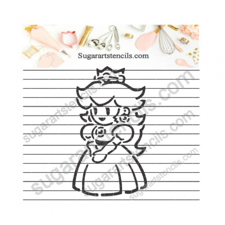 PYO Cookie stencil Mario Bros princess peach NB700280